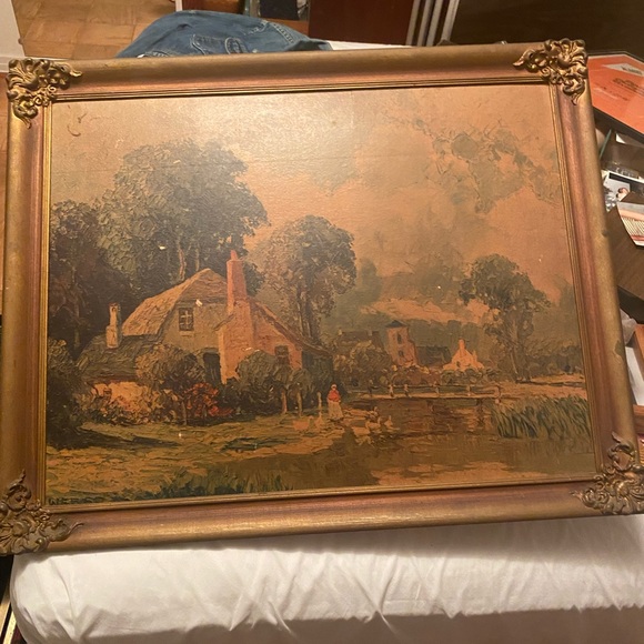 Art | Vintage Rudolf Weber Sunshine And Shadows Picture | Poshmark